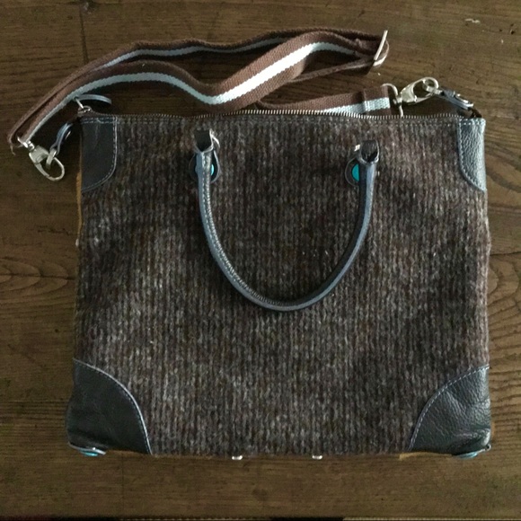 GABS | Bags | Gabs Italian Leather Wool Felted Tote | Poshmark